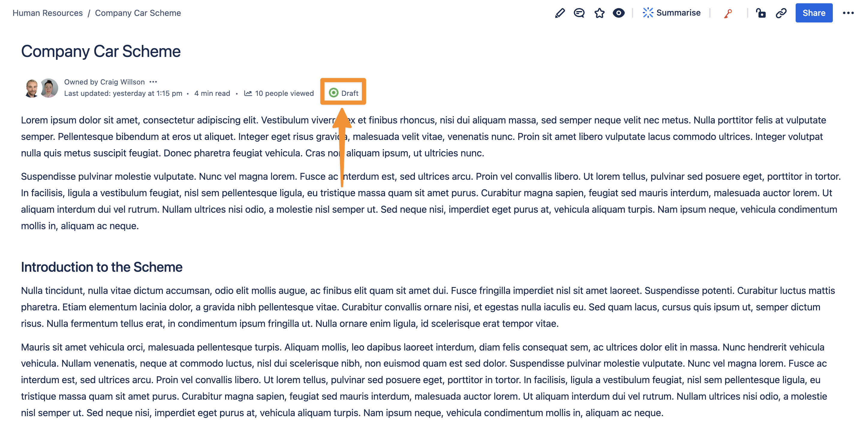 Content review and approval processes in Confluence
